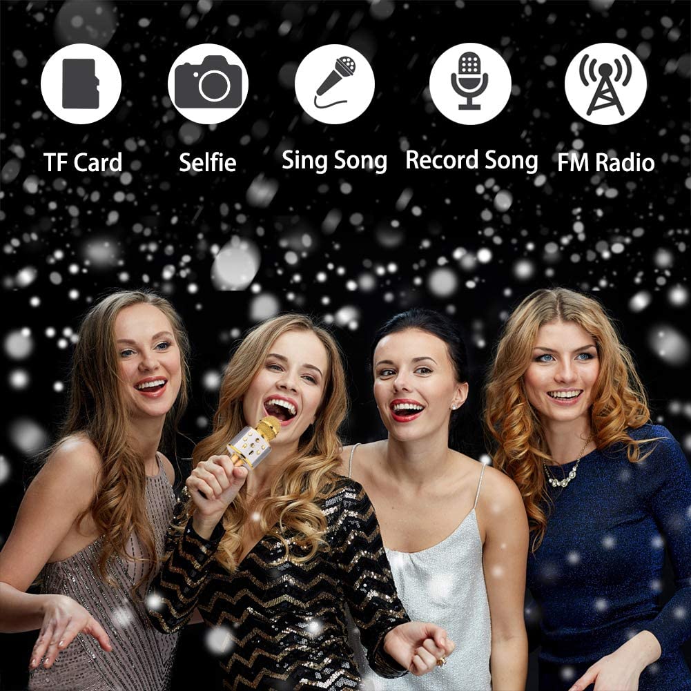 Microfon wireless, cu boxe si bluetooth - eMAG.ro