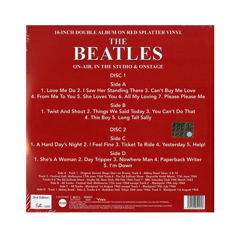 The Beatles ‎The Red Album Years 1962-1966 Limited Edition Red Splatter Vinyl - eMAG.ro