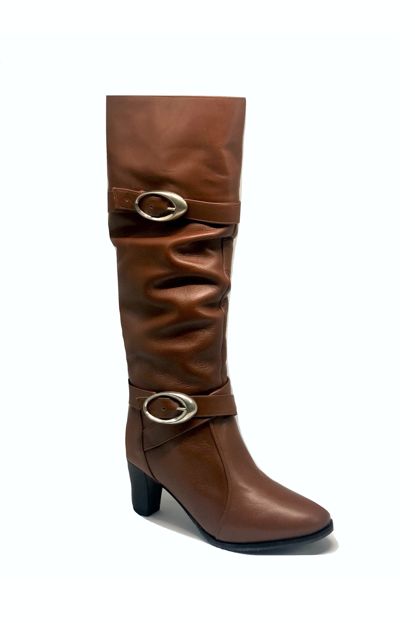 Cizme inalte cu toc, maro, 37 EU - eMAG.ro