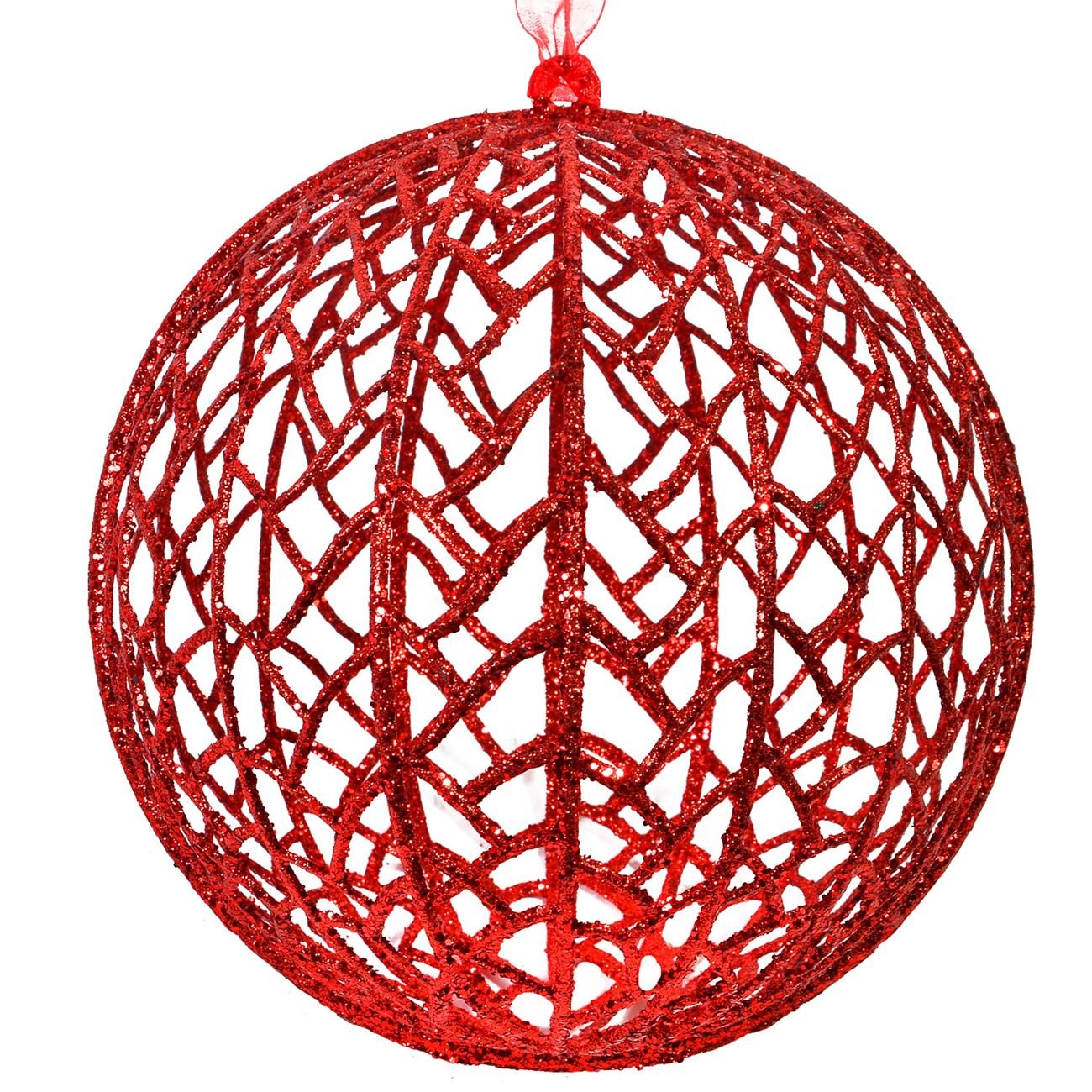 Glob rosu perforat de Craciun, 18 cm - eMAG.ro