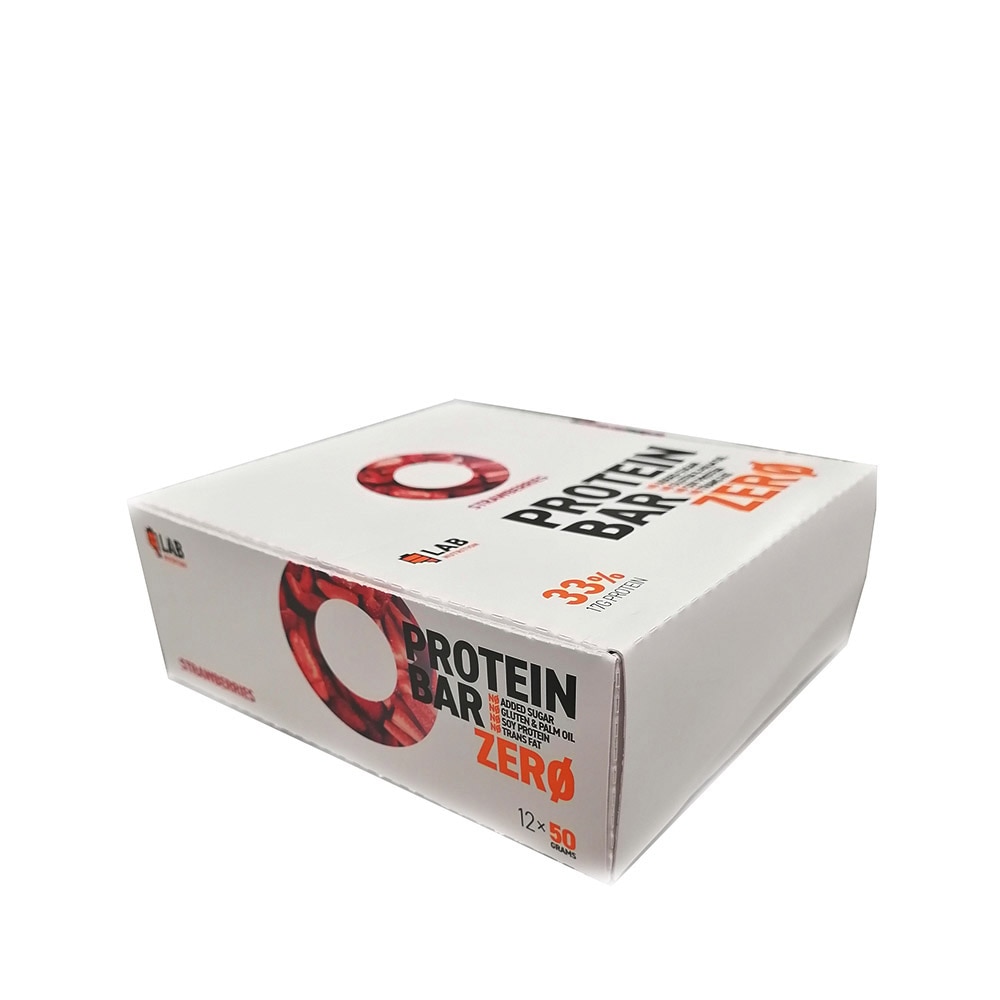 Cutie cu 12 batoane proteice Lab Nutrition Protein Bar Zero 12 X 50 ...