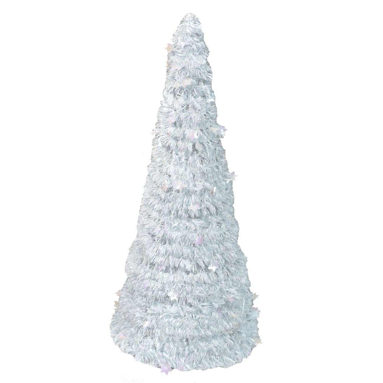 Bradulet decorativ alb de Craciun, 31 cm - eMAG.ro