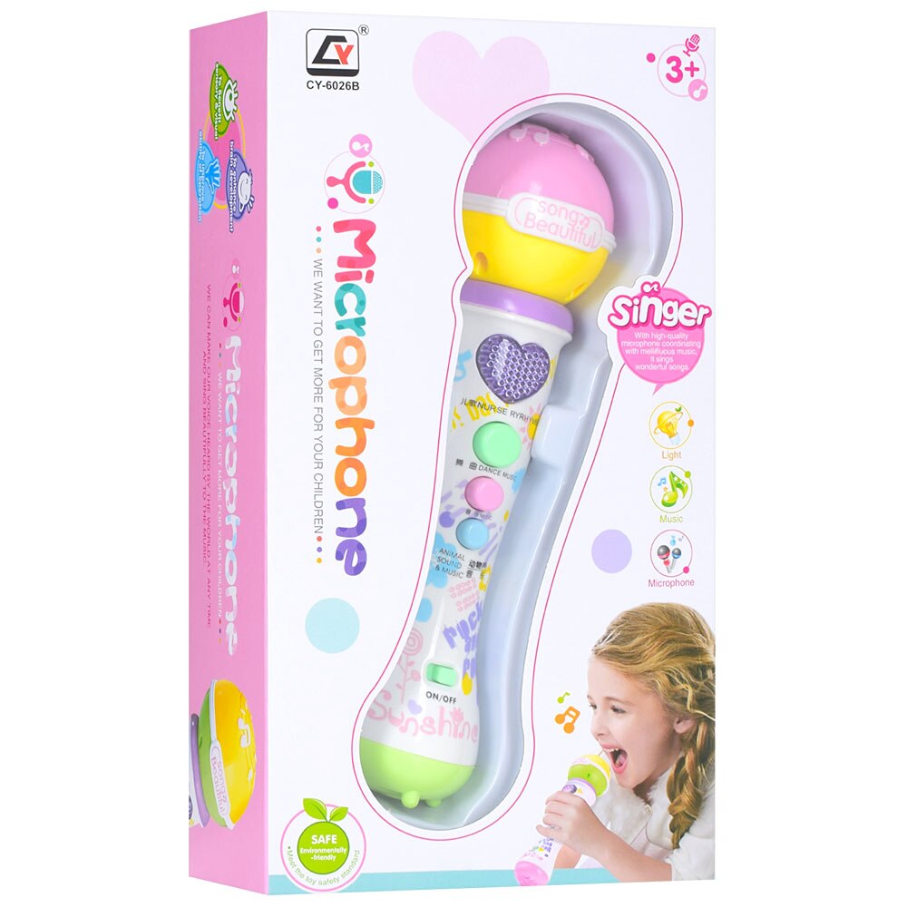 Microfon de jucarie pentru copii cu lumini si sunete - eMAG.ro