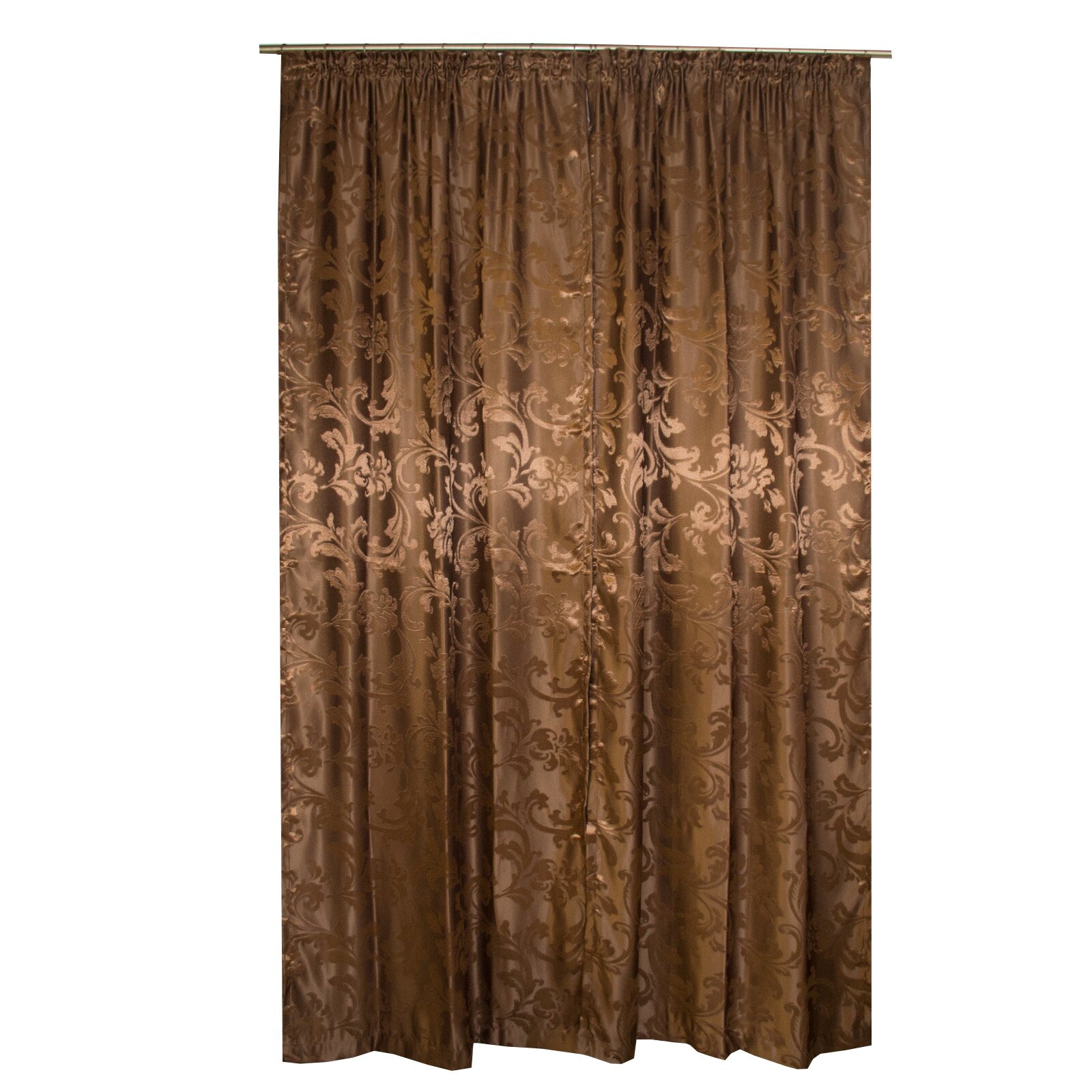 Set draperii Velaria jacard maro, 2*200x245 cm - eMAG.ro