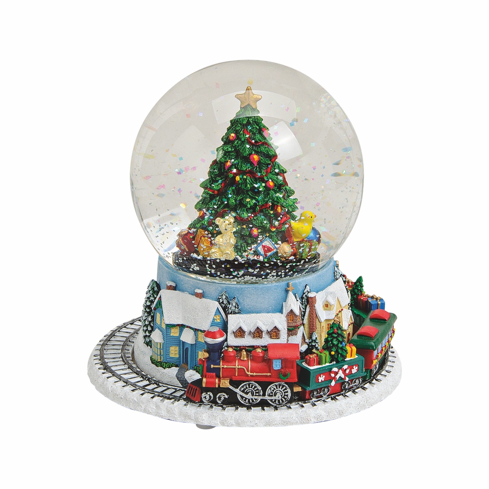 Glob muzical de zapada cu tren, 18 cm - eMAG.ro