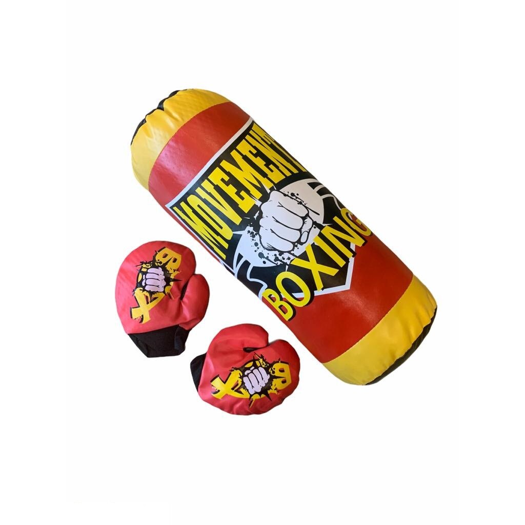 Set sac de box si manusi, 50 cm, pentru copii, Cezarino - eMAG.ro