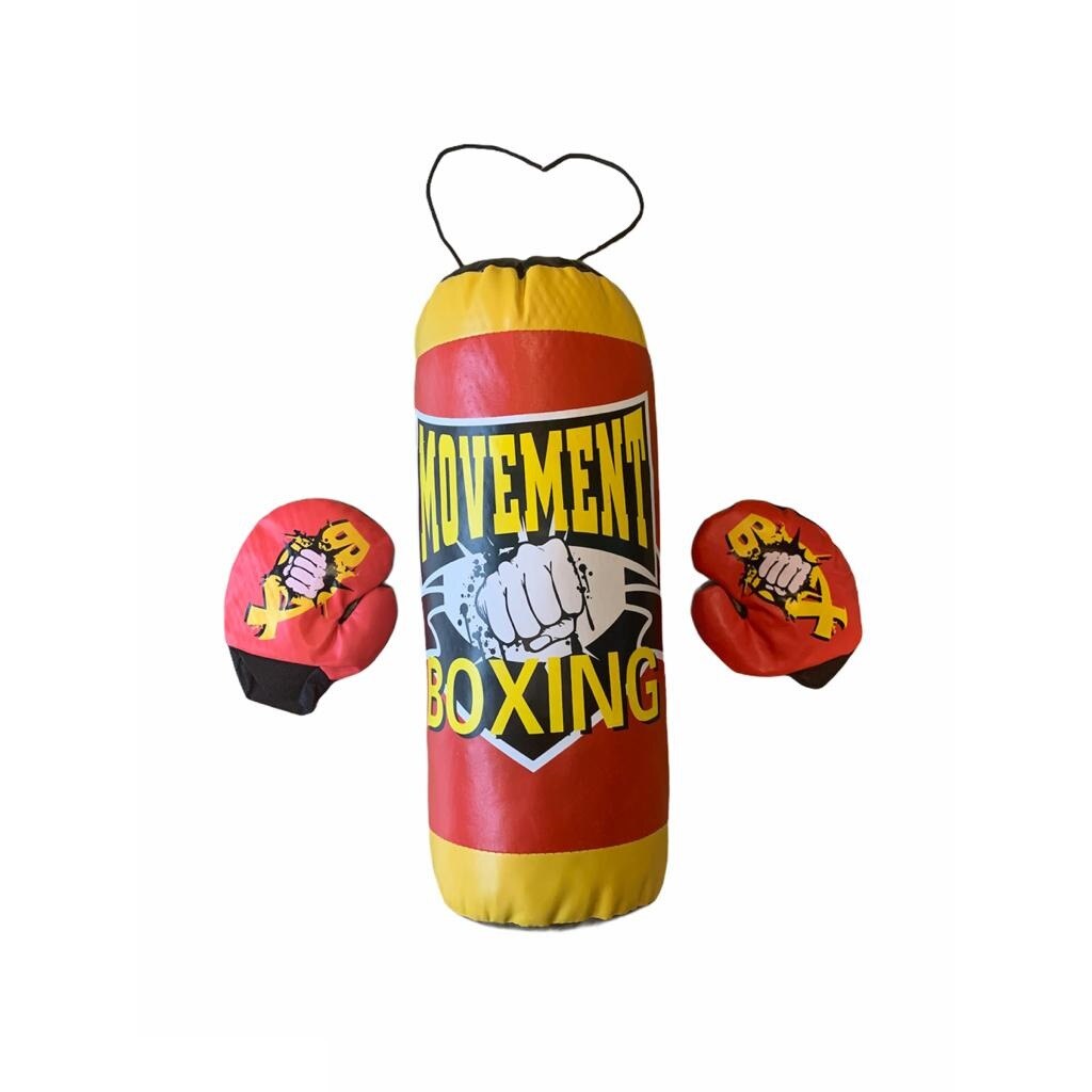 Set sac de box si manusi, 50 cm, pentru copii, Cezarino - eMAG.ro