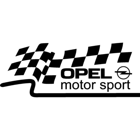 Sticker decorativ auto, Opel motorsport, 26x10cm - eMAG.ro