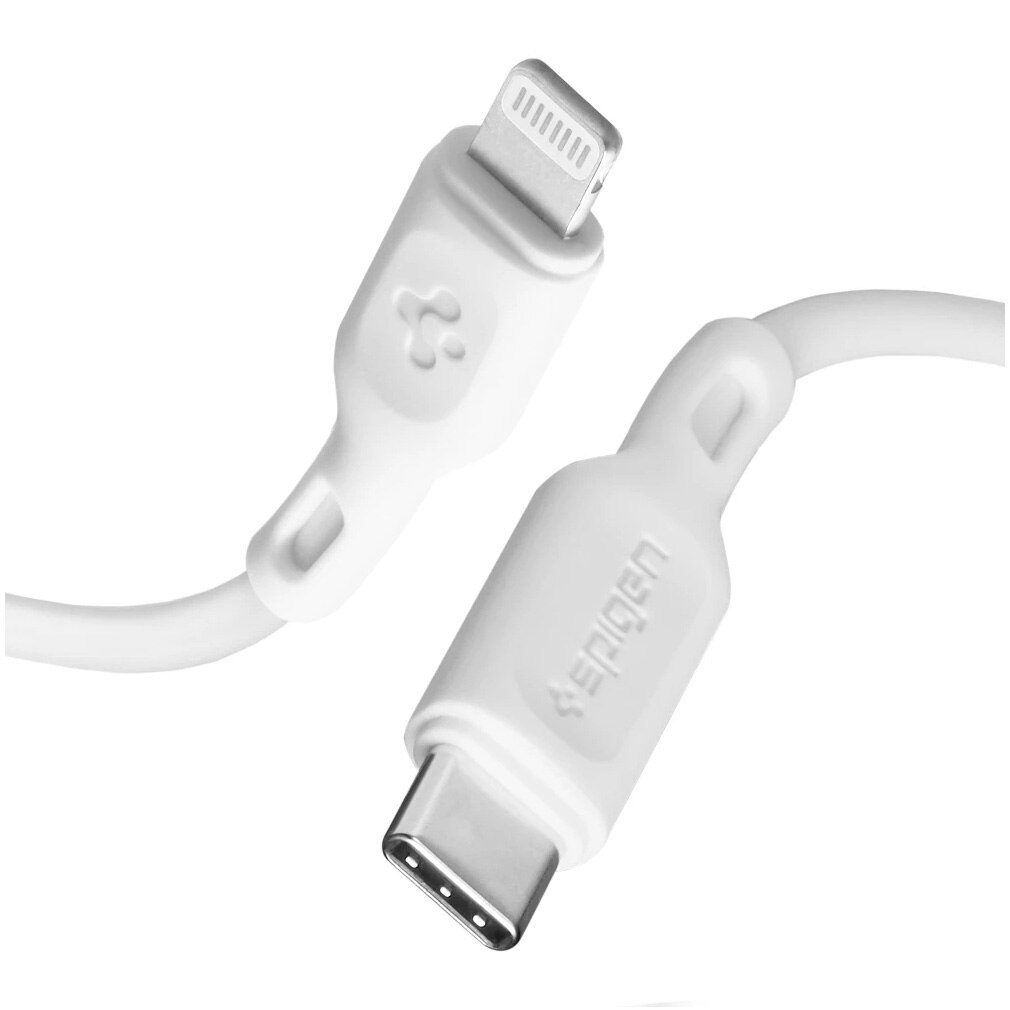Cablu de date Spigen C10CL, Type-C - tip Lightning, 0.9m, QC 3.0, 2 buc ...
