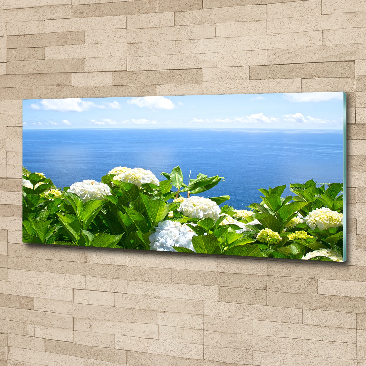 Tablou pe sticla, Imagine imprimata sticla, Decorarea peretilor, Flori ...