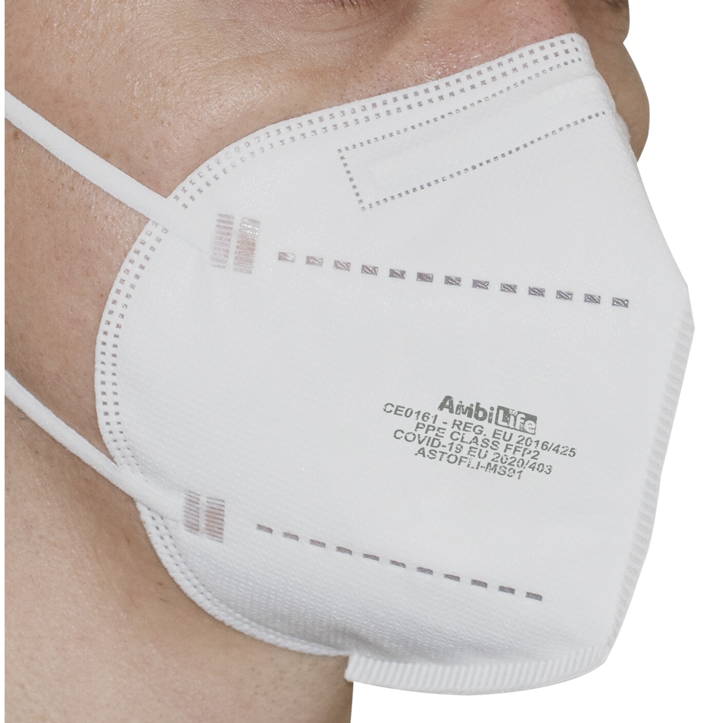 Set 5 Masti cu 5 straturi de protectie respiratorie standard FFP2, KN95 ...