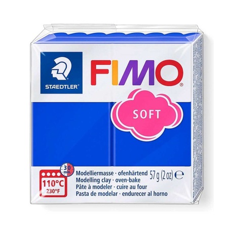 Pasta de modelaj FIMO Soft 57g Albastru cobalt - eMAG.ro