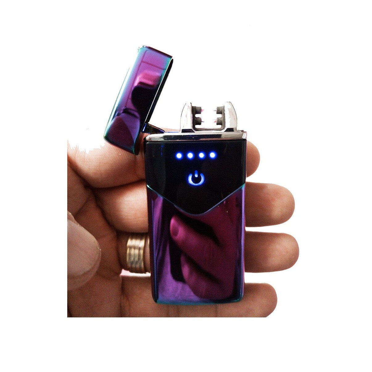 Bricheta electrica, incarcare USB cu touch, Mov, B001 - eMAG.ro
