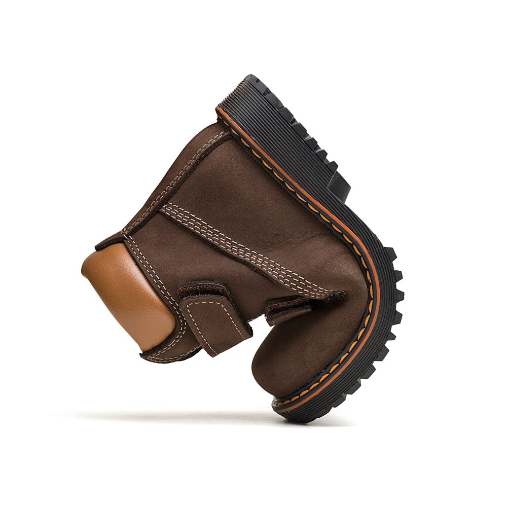 Ghete piele nabuc Kidopo Mira maro, marimea 28 - eMAG.ro