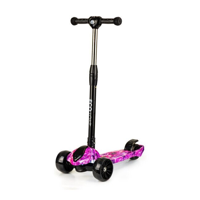 Trotineta pliabila scooter pentru copii, cu 3 roti iluminate LED si ...