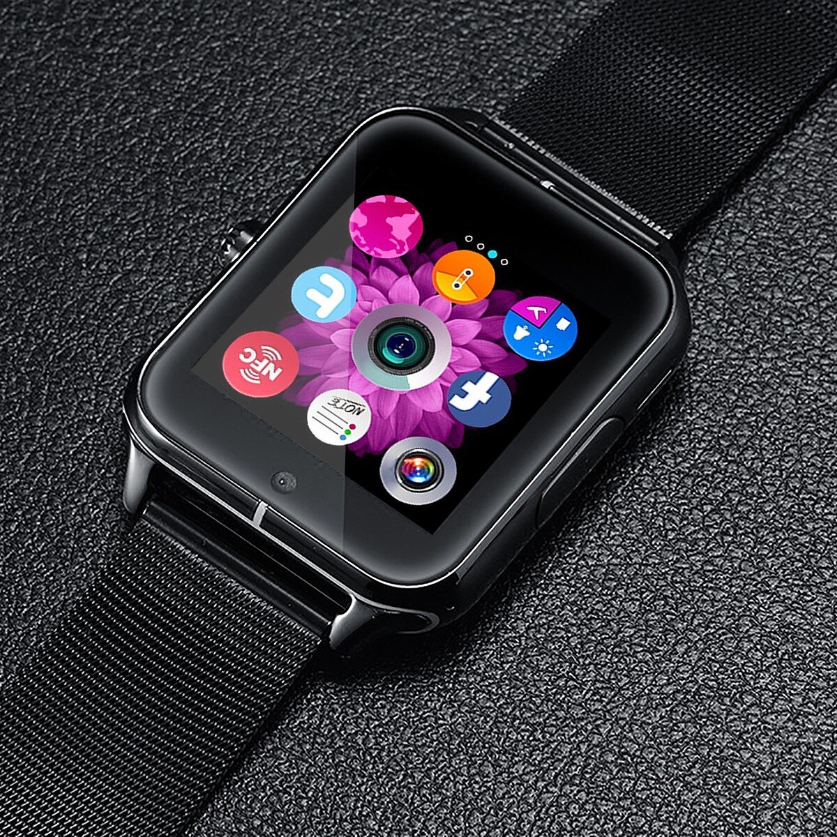 Smartwatch Kinex Z60, Metal, Negru - eMAG.ro