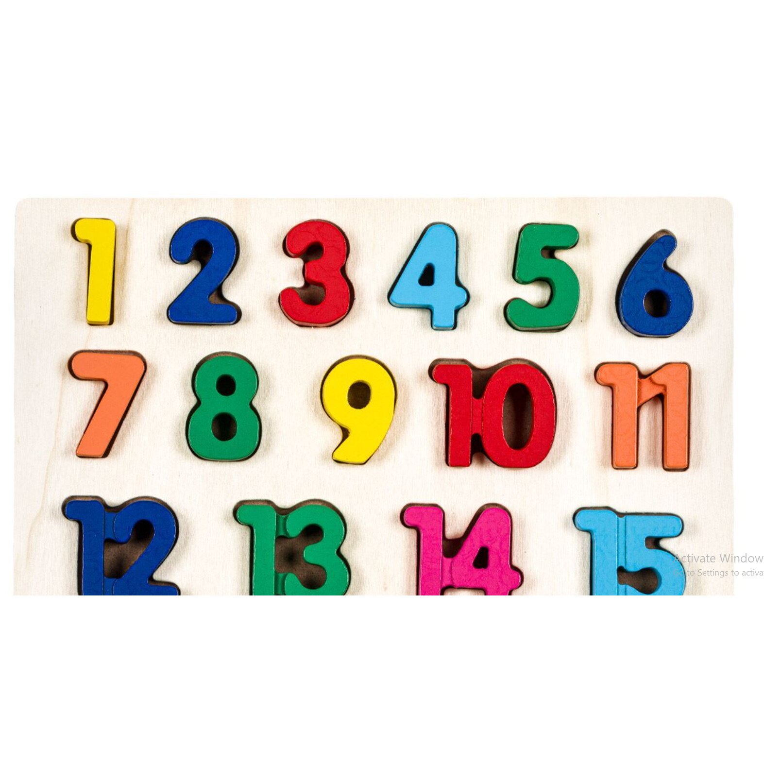 Puzzle lemn cu numere colorate, Lioness, 28 x 27.5 cm - eMAG.ro