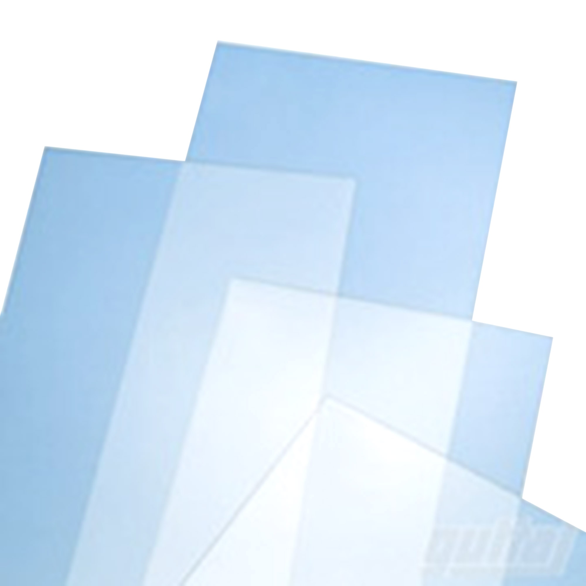 Set de 5 placi decorative din plastic transparent securizat de 2mm ...