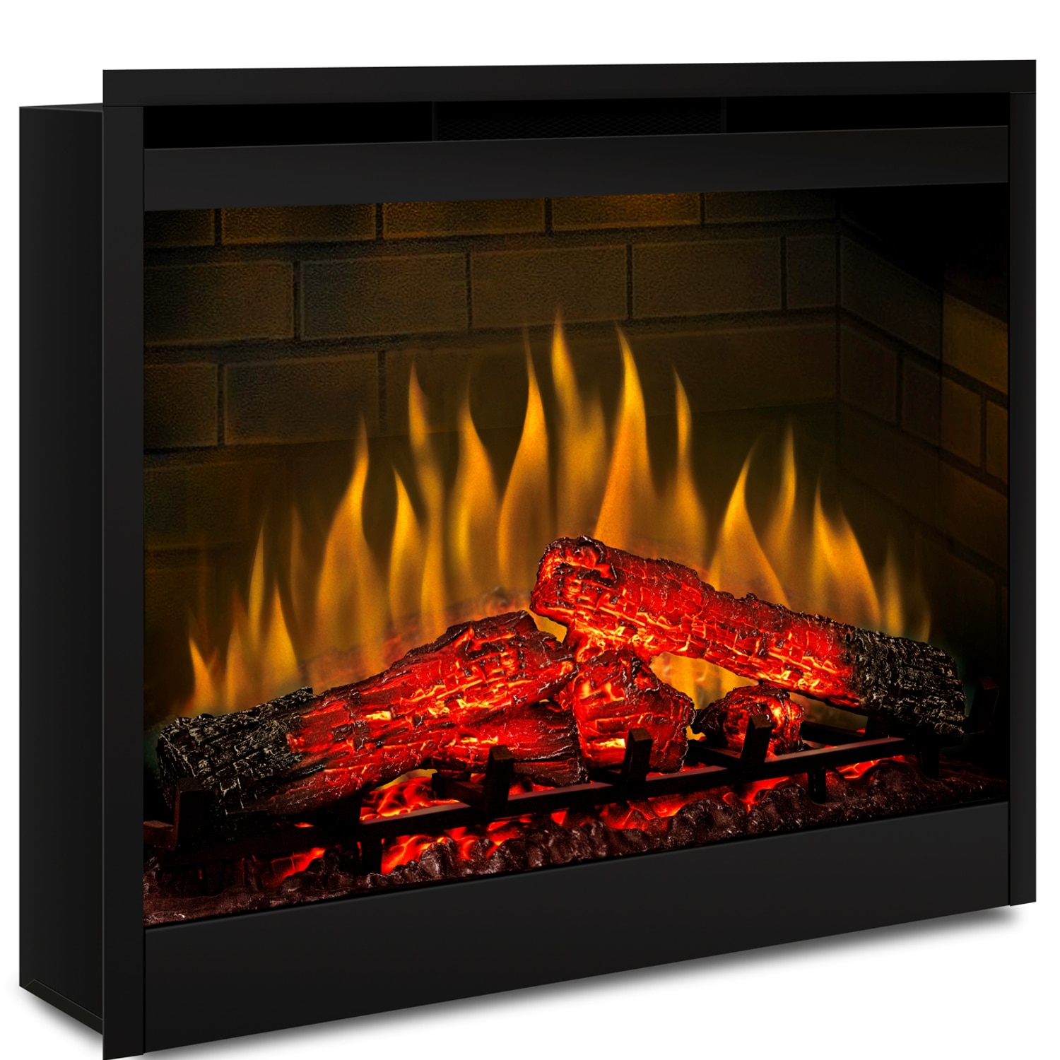 Semineu Essex Vanilla - cu focar electric 3D Dimplex DF3020 cu sunet ...