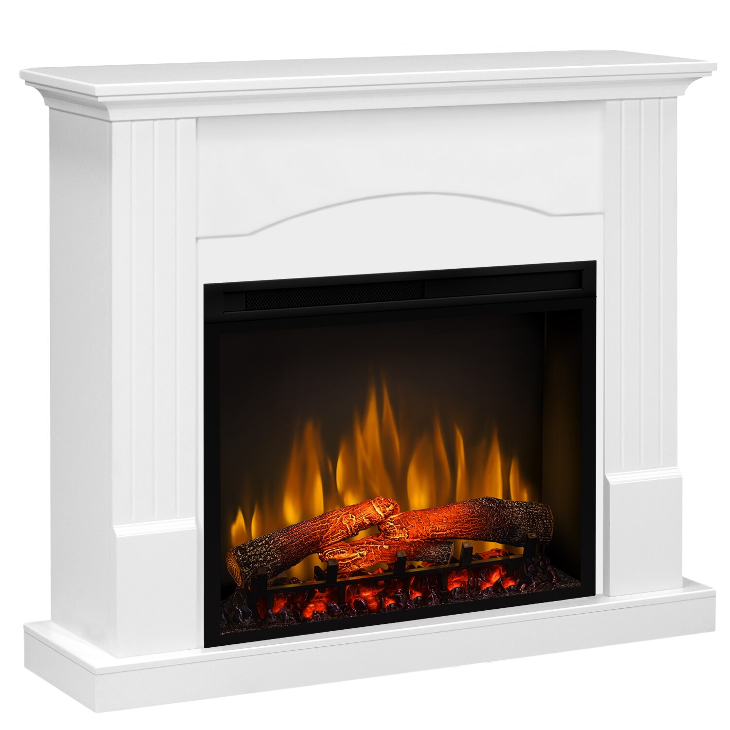 Semineu Nisa Alb - cu focar 3D Dimplex XHD28 si sunet - eMAG.ro