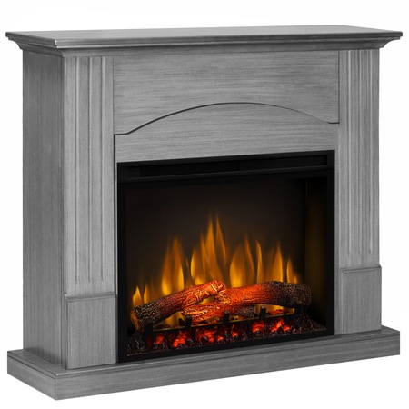 Semineu Nisa Ash Grey - cu focar 3D Dimplex XHD28 si sunet - eMAG.ro