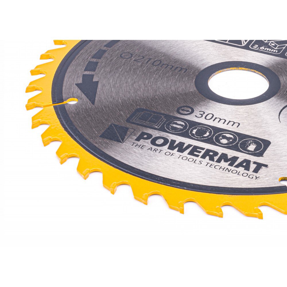 Disc circular TDD-210x30mm 40 dinti, Powermat PM0889 - eMAG.ro