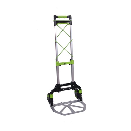 Carut din aluminiu,pliabil cu roti,inaltime reglabila,marfa,tip liza ...