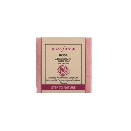Gyógynövényes szappan, Refan, ROSE, 120 gr - eMAG.hu