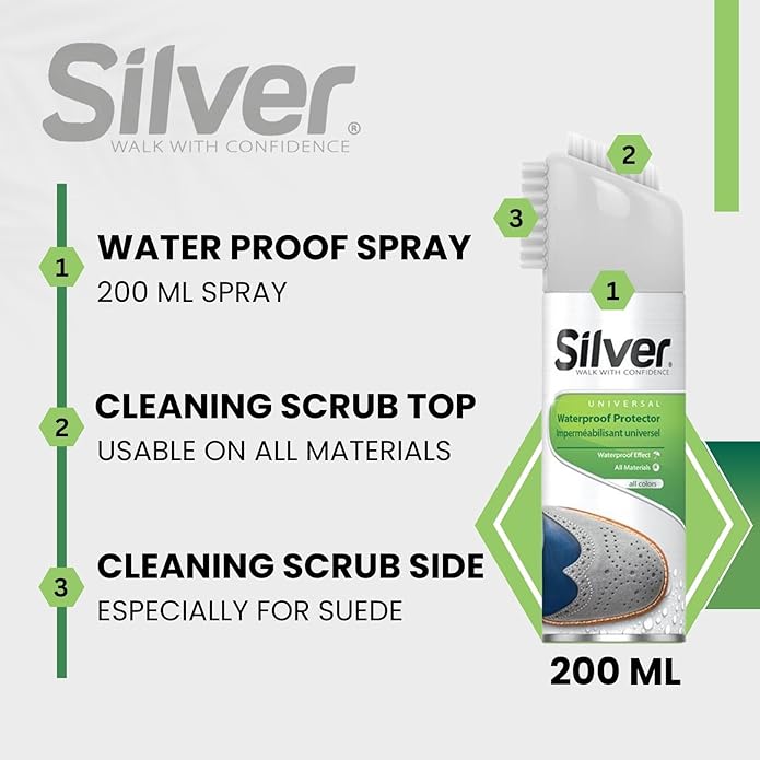 Spray impermeabilizare pantofi / imbracaminte, Silver, 300 ml - eMAG.ro