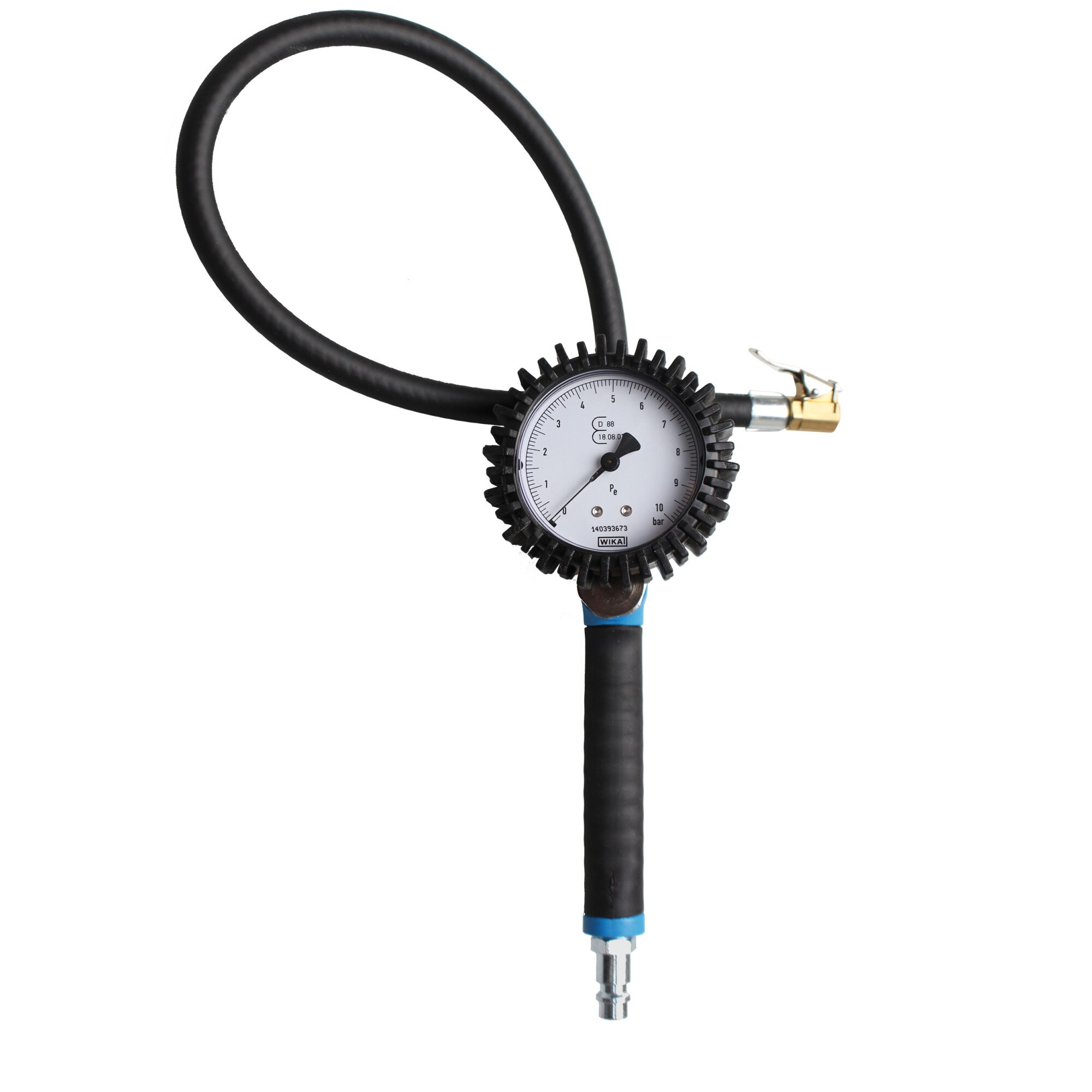 Pistol de aer pentru umflat roti cu manometru calibrat, 0-10 bari ...