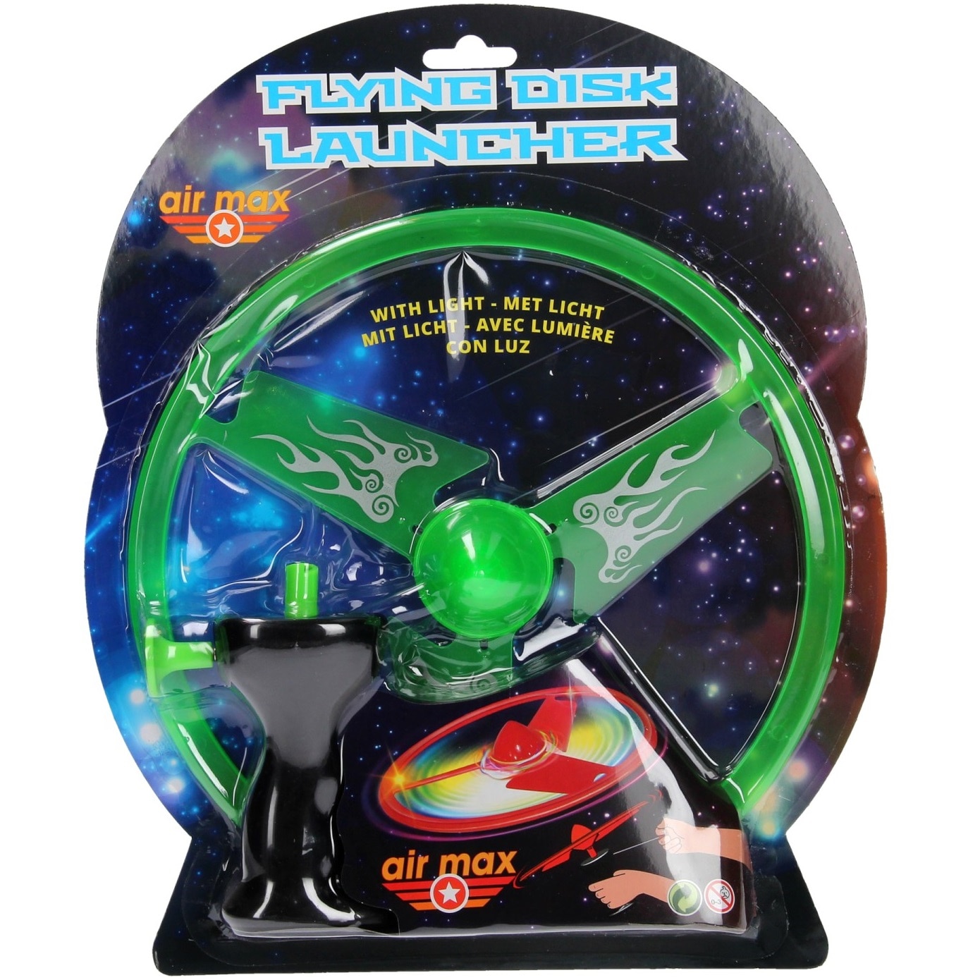 Disc zburator luminos cu dispozitiv de lansare, 25 cm - eMAG.ro