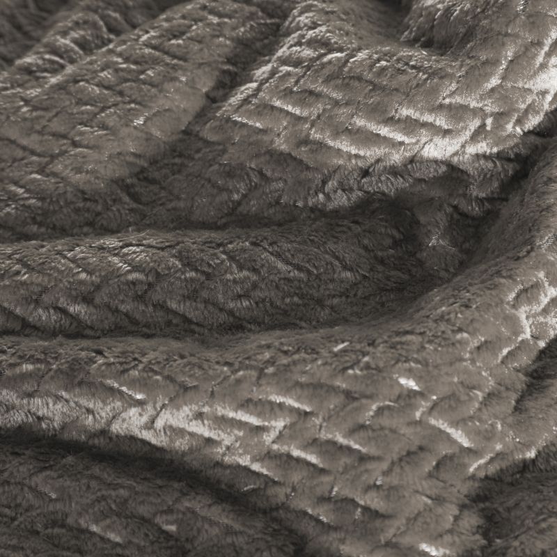 Cuvertura de Pat, Patura pled, Eurofirany, 170x210, CINDY-3, Grafit ...