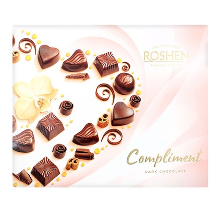 Bomboane de Ciocolata Neagra Roshen Compliment, 145 g - eMAG.ro