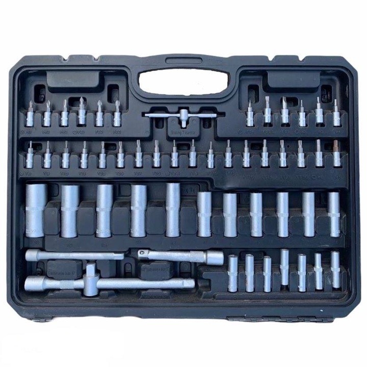 Гедоре StahlMayer, 172 части, 1/4", 3/8", 1/2", 8.500 кг, Kynexi, Черен - eMAG.bg