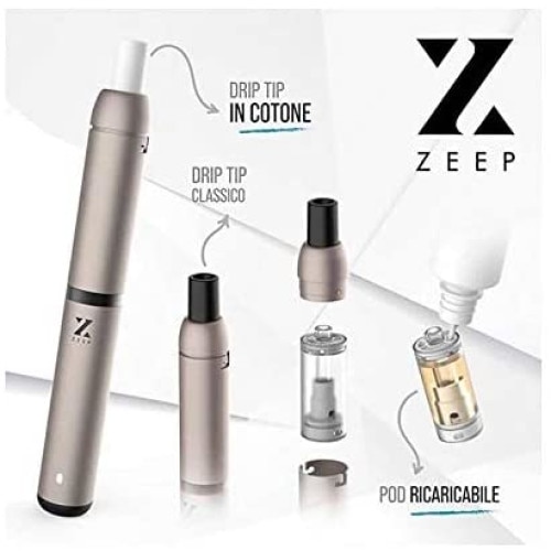 Kit Tigara Electronica Puff Zeep Pod - Gold - eMAG.ro