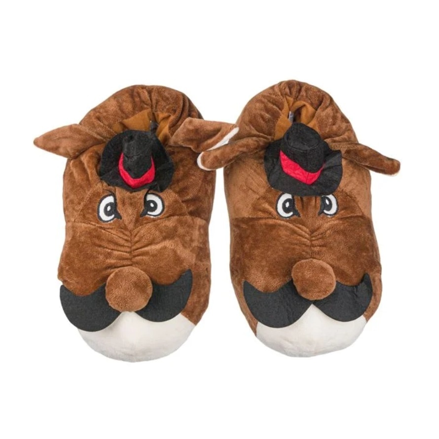 Botosi de casa cu design catel cu mustata din plus maro, Mr Moustache ...