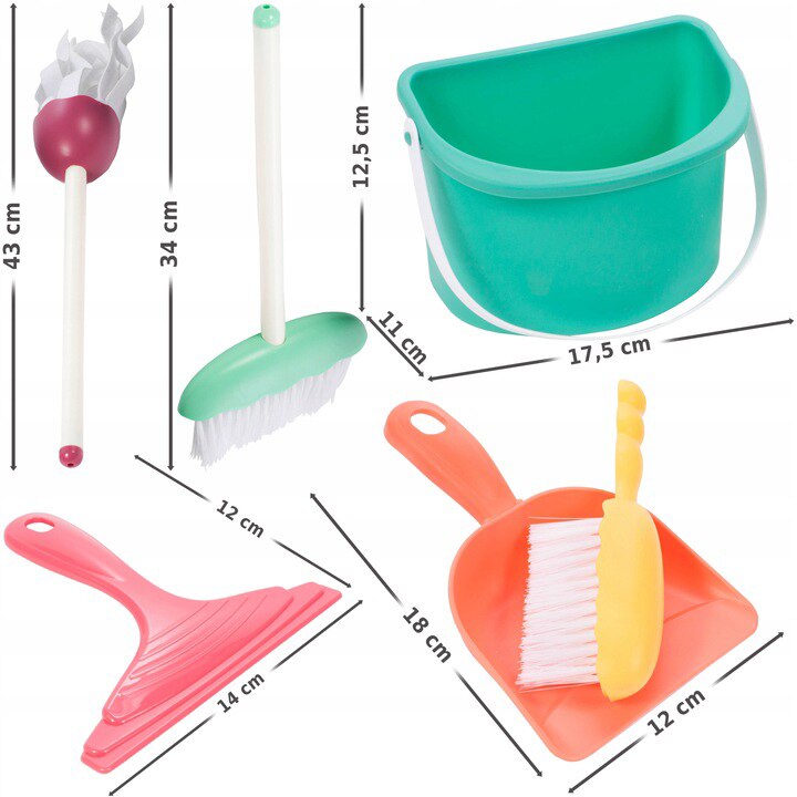 Set de ustensile pentru curatenie, Malplay 108053 - eMAG.ro