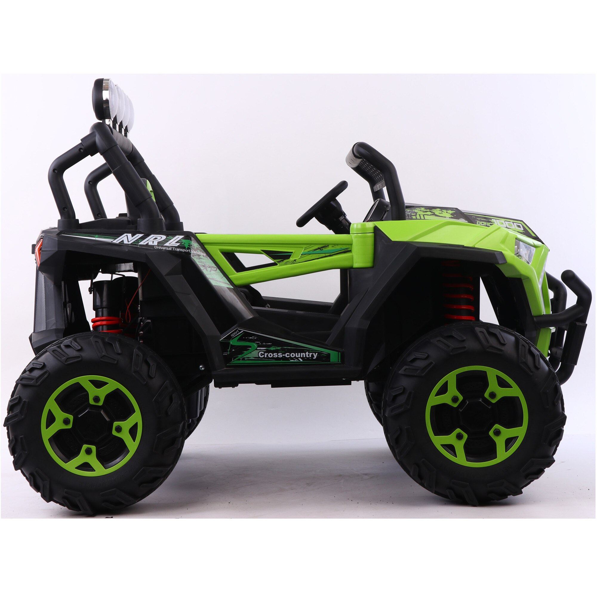 Електрическа кола Mappy Buggy Light 4x4, Черен/Зелен - eMAG.bg