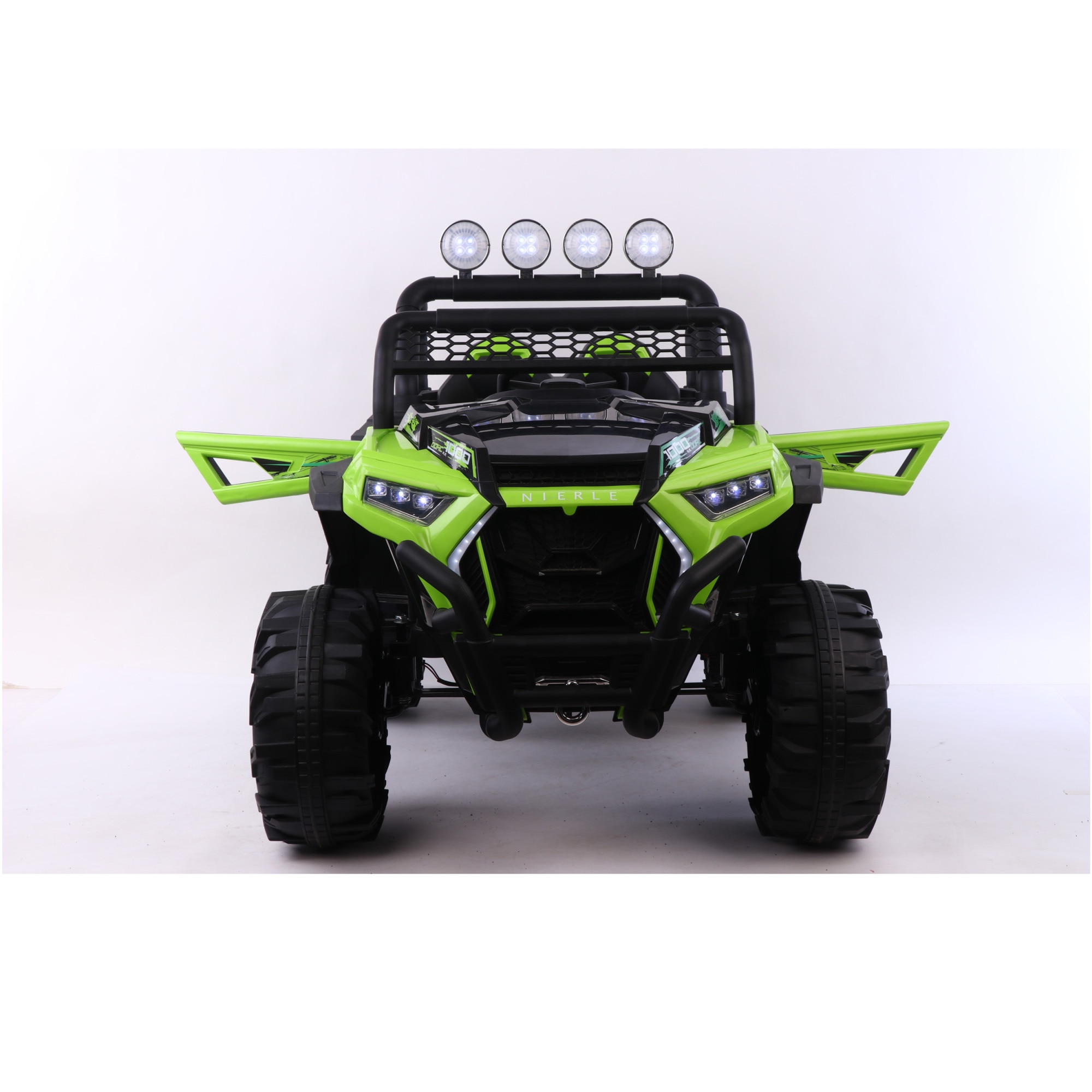 Електрическа кола Mappy Buggy Light 4x4, Черен/Зелен - eMAG.bg