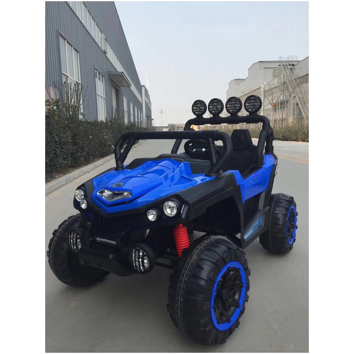 Електрическа кола Mappy Buggy Light 4x4, Черен/Син - eMAG.bg