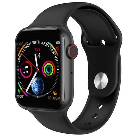 Smartwatch W58 Pro, Buxton, Silicon, Negru - eMAG.ro