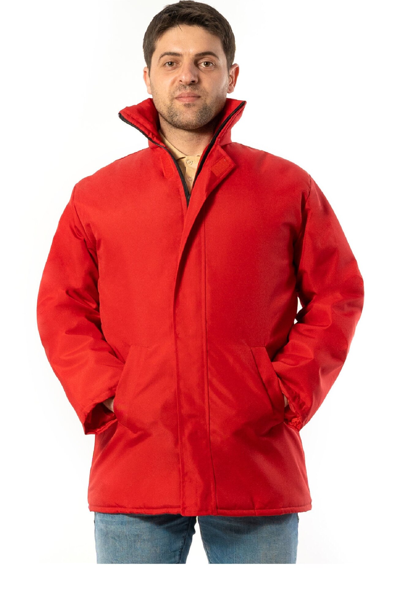 Geaca din Fas, Vatuita, Unisex, Rosu, S INTL - eMAG.ro