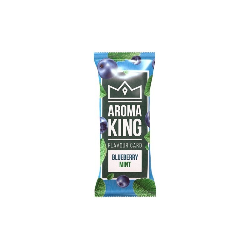 Card aromatizant Aroma King Blueberry Mint pentru tutun sau tigari ...
