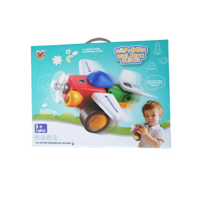 Joc constructie 4 in 1,avion,masina,tren,elicopter, 18 piese, motorul ...