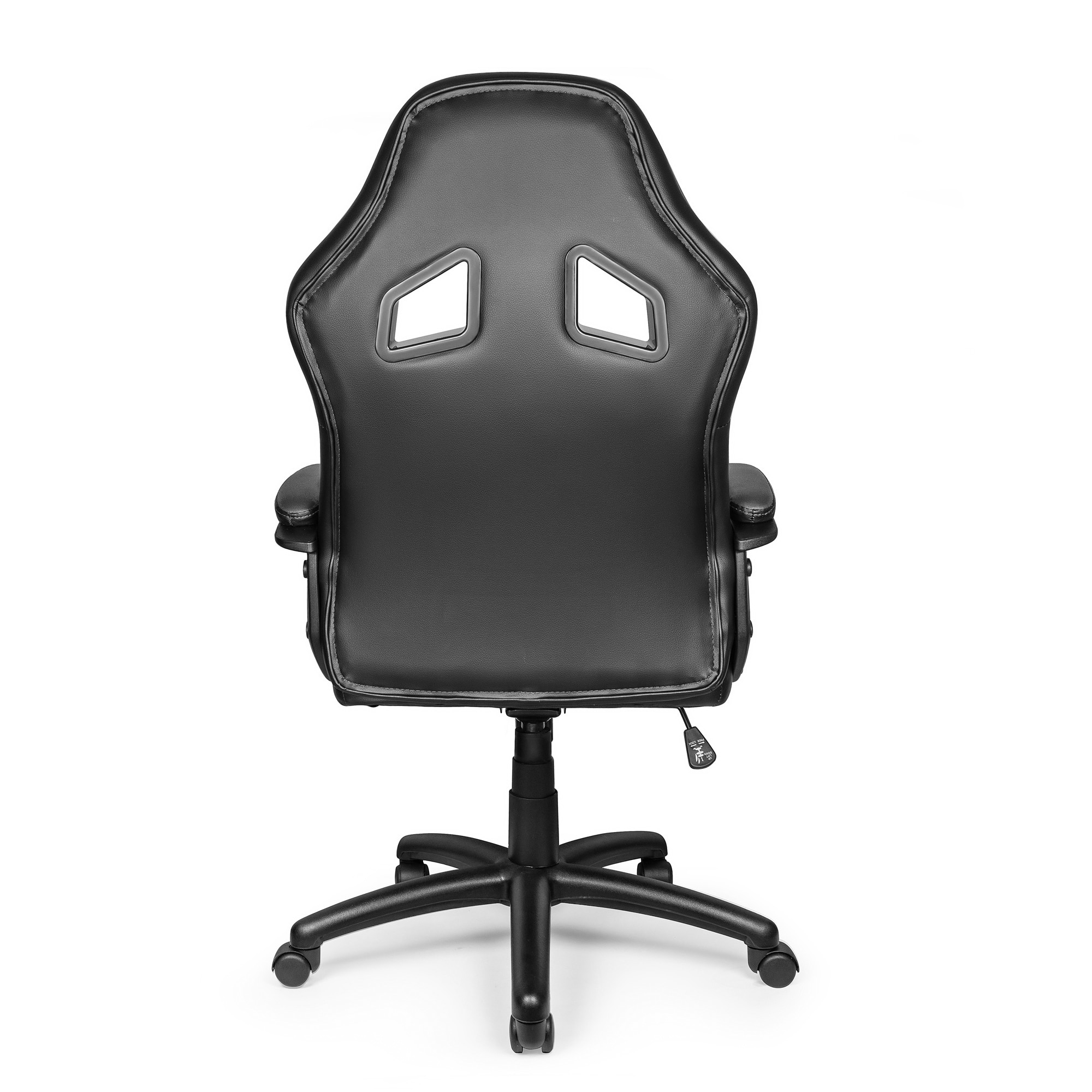 Scaun Gaming Dr.Shield Level, Cadru Otel, Piele Sintetica - Negru - eMAG.ro