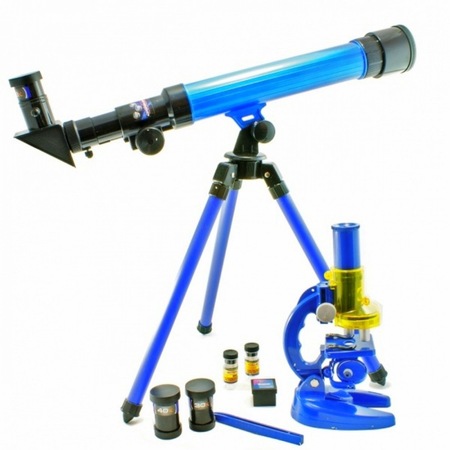 Set telescop si microscop de jucarie pentru copii - C2109 - eMAG.ro