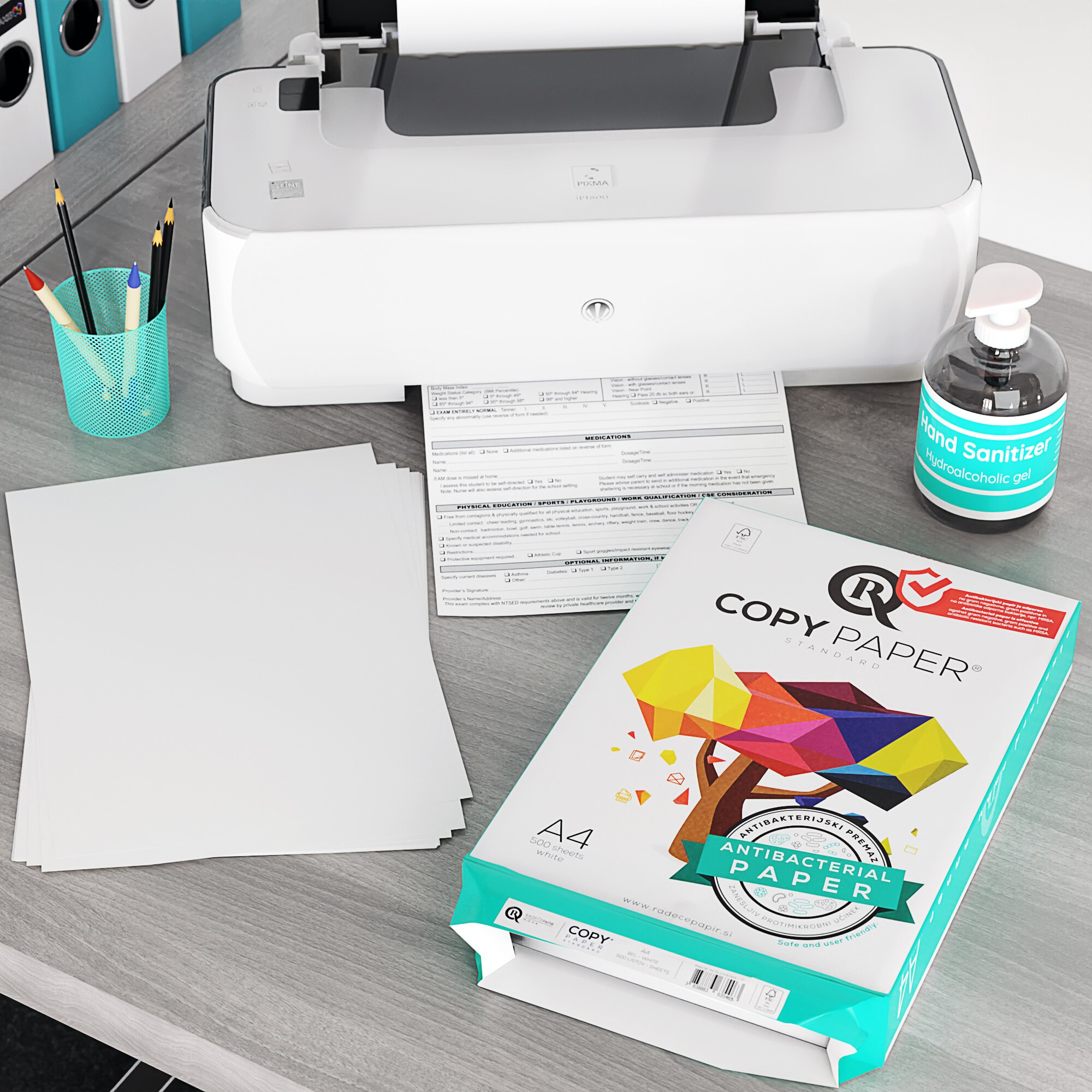 Hartie Copiator R COPYPAPER STANDARD ANTIBACTERIAL, A4, 80g/mp, 5 ...