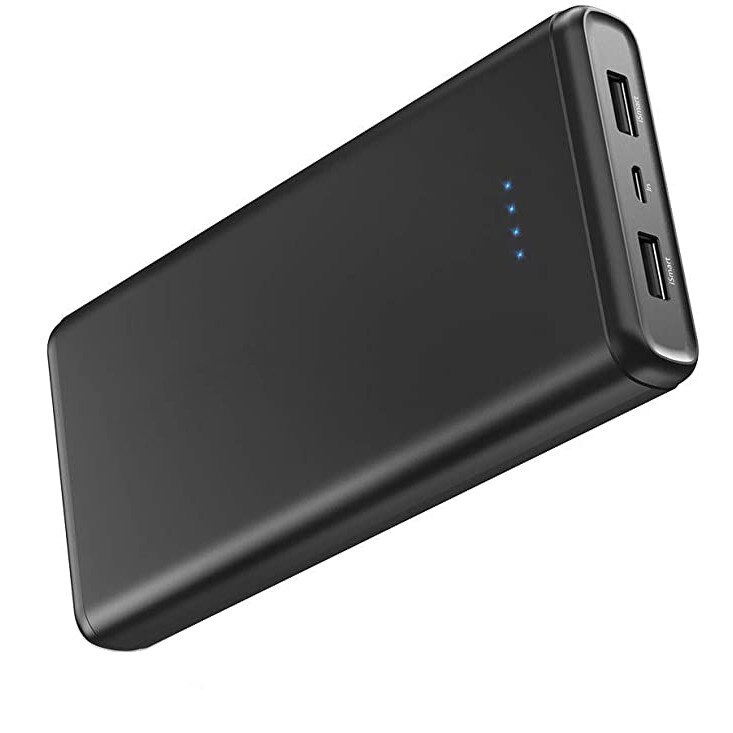 Acumulator extern portabil PowerBank 20000mAh, 2x USB, 2A, Black - eMAG.ro