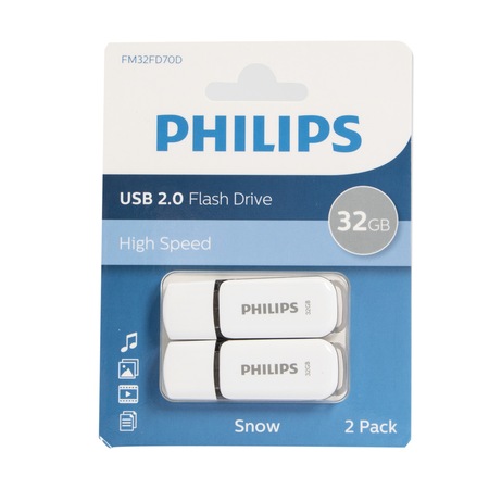 Set 2 stickuri memorie USB high speed Philips, 32 GB - eMAG.ro