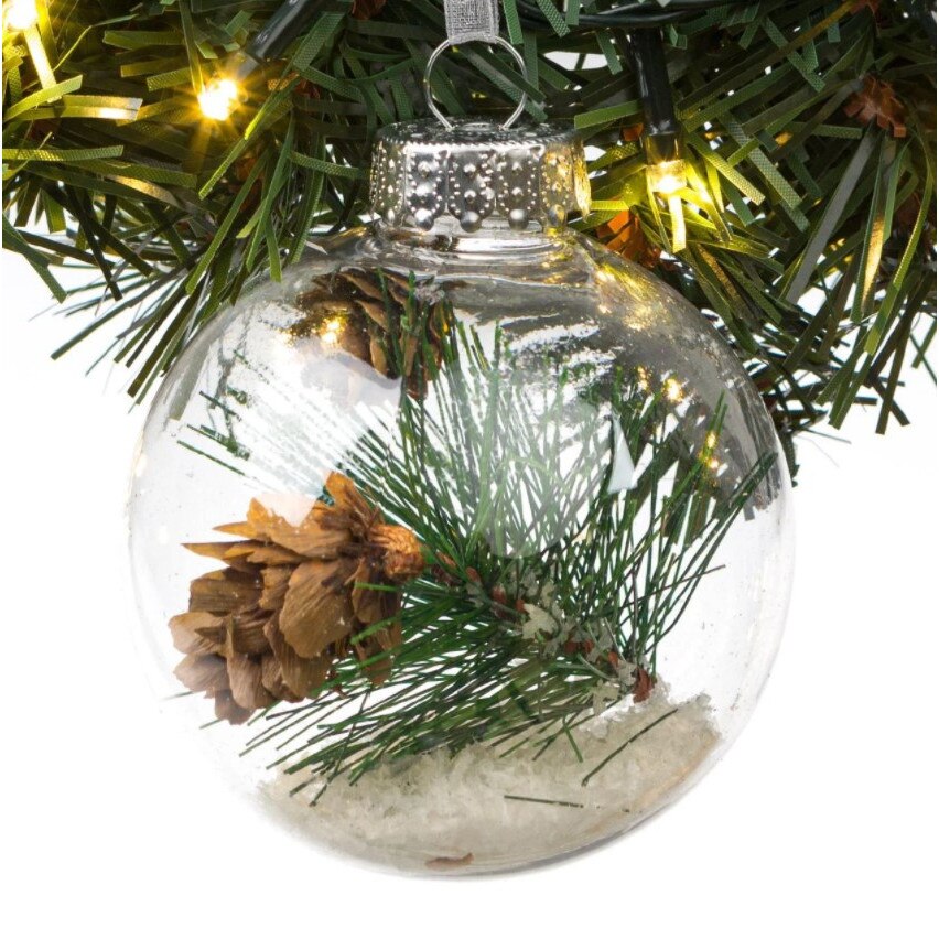 Globulet ideal pentru bradut, Zola®,transparent cu bilute albe/bradut ...